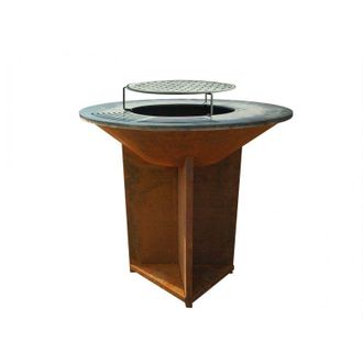 Purline Purline - Barbecue brasero avec plaque dacier de 100 cm