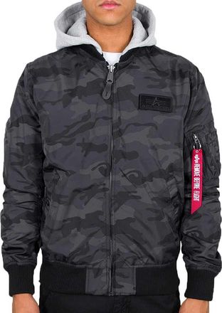 Alpha Industries Alpha Industries MA-1 TT Hood Camo Bomberjacke für Herren Black Camo