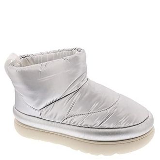 UGG Femme Classic Maxi Mini Botte Tendance, Metallic Silver, 38 EU
