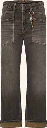Mos Mosh Mos Mosh Boyfriend Jeans Mmrachel Mit Schmuckperlen grau