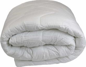 LINANDELLE Couette Hiver Chaude 600gr enveloppe Satin - Blanc - 240x280