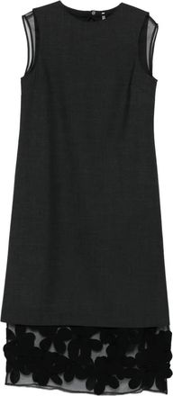 Liviana Conti robe sans manches à fleurs - Gris