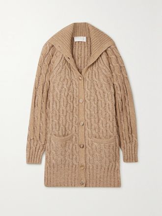 Chlo&eacute; Cardigan Mit Zopfstrickmuster - Neutral