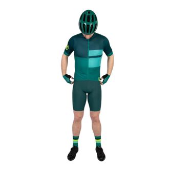 Endura Radfahr-Trikot f&uuml;r Herren, kurz&auml;rmlig (Smaragdgr&uuml;n)