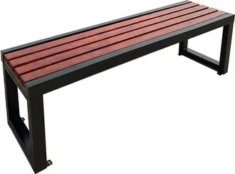 Generic Balkonbank Hergestellt Aus Hochwertigem Kiefernholz mit Gusseisernem Metallrahmen Gartenbank Metall Wetterfest for Balkon Terrasse & Garten(100cm)