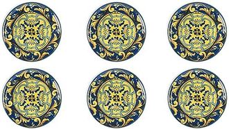 Excelsa Trinacria Set mit 6 Pizzatellern, Porzellan, Durchmesser 31,5 cm