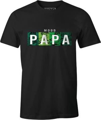 MARVEL T-Shirt Homme, REF : MEMARCOTS229 «Mood Hulk», Couleur : Noir Taille : S