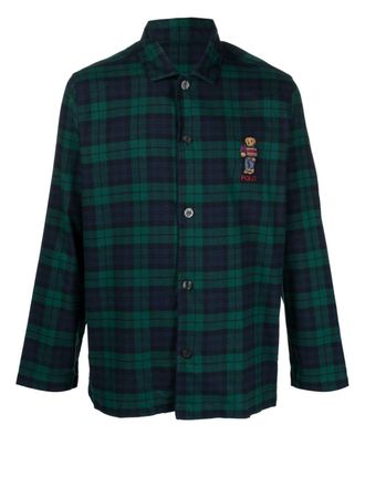 Polo Ralph Lauren pyjama &agrave; motif tartan - Vert