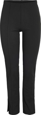 Noisy May Noisy may Damen Elegante Stoffhose mit Schlitzen High Waist Tapered Leg Pants Stretch Trousers NMJASA, Farben:Schwarz-2, Gr&ouml;&szlig;e:XS / 32L, Z-L&auml;nge:L32