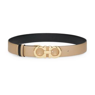 Ferragamo Ceinture Donna H35 Gancini - Femme - Accessoires - Brun - Taille: 90 CM