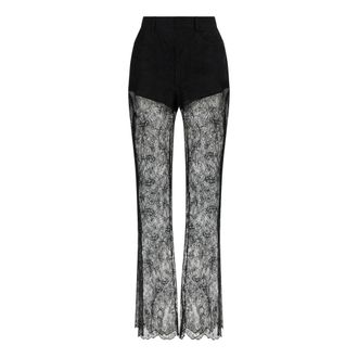 Giuseppe Di Morabito Femme, Pantalons, Noir, Taille: 34 FR Lace Pantalons