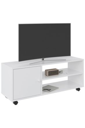 Boxxx Tv-Element, Wei&szlig;, Kunststoff, 1 F&auml;cher, 100x42x33.5 cm, Kleinm&ouml;bel