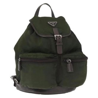 Prada Pre-owned Nylon Rucksack - - Pre-owned - Damen - Gr&uuml;n - ONE SIZE