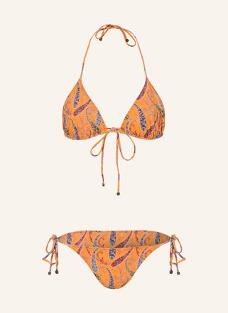 Etro Etro Triangel-Bikini orange