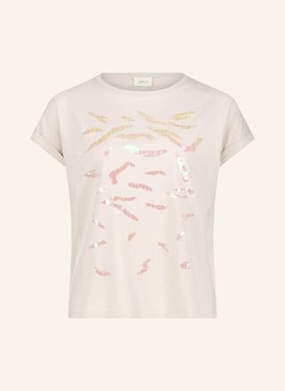 Cartoon Cartoon T-Shirt Mit Pailletten beige