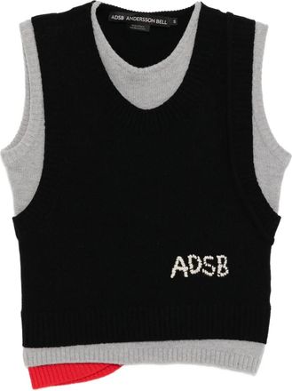 Andersson Bell débardeur Tres à design superposé - Noir