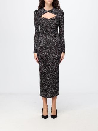 Mar De Margaritas Robe de c&eacute;r&eacute;monie midi &agrave; imprim&eacute; floral avec empi&egrave;cements en dentelle