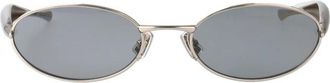 Bottega Veneta Oval Sonnenbrille - - Accessories - unisex - Grau - 57 MM