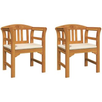 vidaXL Rosenbank Natur 68,5 x 46 x 82,5 cm Massivholz Akazie vidaXL