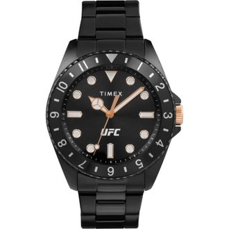 Timex Analoge Schwarze Edelstahluhr - - Accessories - Herren - Schwarzk - ONE SIZE