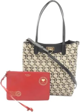 Ferragamo Damen, Pre-Owned, Beige, ONE SIZEGr&ouml;&szlig;e