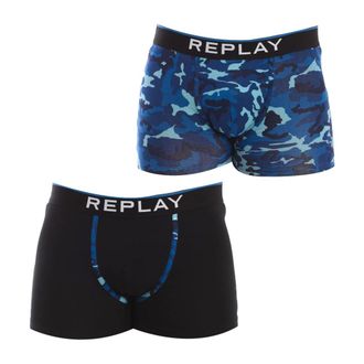 Replay Homme, Sous-v&ecirc;tements, Multicolore, Taille: S Pack de deux boxers