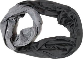 Generic &Eacute;charpe dhiver infinie pour femme, cache-cou bicolore contrast&eacute;e | &Eacute;charpe de voyage avec poche zipp&eacute;e - Pour femmes, hommes, femmes, trajets quotidie