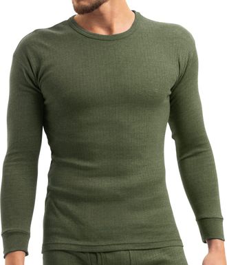 MT Herren Ski- und Thermounterhemd - Winter Unterw&auml;sche Langarm - Olive 3XL