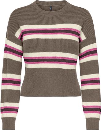 Only Onlibi Ls Stripe O-Neck Cc KNT