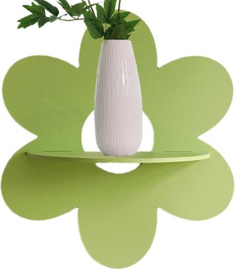 Generic Holz Gänseblümchen - kleines süßes Wandregal, schwimmendes Display, Boho Holz Aufbewahrung | Kreative Daisy Wall Decor für Kinderzimmer Schlafzimmer B