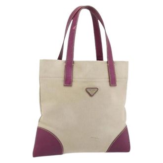 Prada Pre-owned Vintage Canvas Tote Bag - - Pre-owned - Damen - Mehrfarbig - ONE SIZE