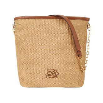 Karl Lagerfeld K/Autograph Woven Chain-strap Bag - - Bags - Damen - Braun - ONE SIZE