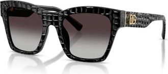Dolce & Gabbana Femme, Accessoires, Noir, Taille: 53 MM Lunettes de soleil carr&eacute;es