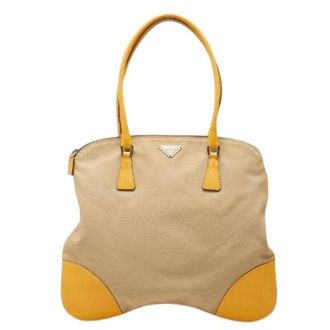 Prada Sac 2way Pre-owned en toile et cuir - Femme - Pre-owned - Multicolore - Taille: ONE Size