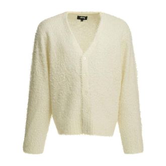 St&uuml;ssy Herren, Strickwaren, Wei&szlig;, MGr&ouml;&szlig;e