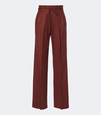 Max Mara Gerade Hose aus einem Kaschmirgemisch