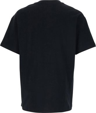Givenchy Logo-Embroidered Crew Neck T-Shirt - Black