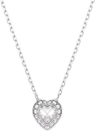 Swarovski Swarovski Unisex Ariana Grande x Swarovski Kette mit Anh&auml;nger Mixed Cuts Heart Wei&szlig; Rhodiniert 5720852 - - Accessories - unisex - Grau - ONE SIZE