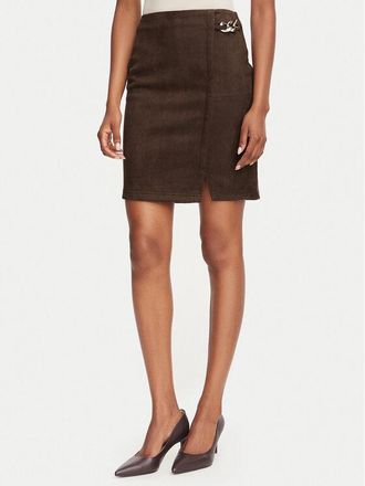 Rinascimento Rinascimento Minirock CFC0130583003 Dunkelbraun Slim Fit