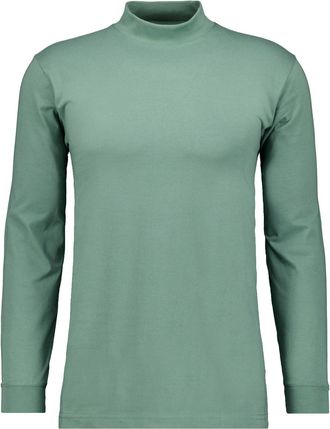 Ragman Herren Stehkragenshirt Langarm Gr&uuml;n-382, XXL