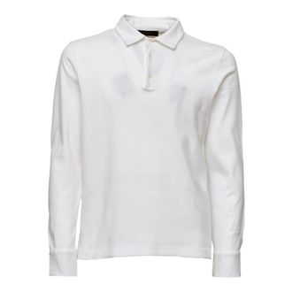 Zanone Homme, Tops, Blanc, Taille: L Colletto Polo