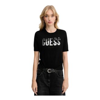 Guess Layla T-Shirt - - Knitwear - Damen - Schwarzk - S