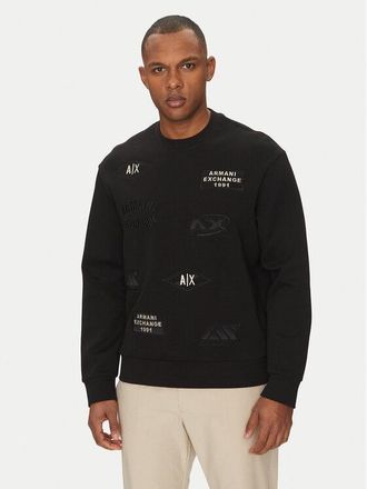 A|X Armani Exchange Sweatshirt XM000479 AF10818 UC001 Schwarz Regular Fit