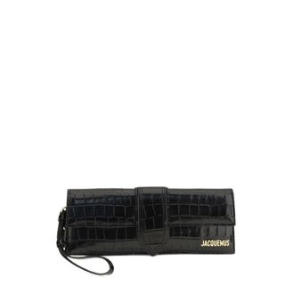 Jacquemus Le Bambino Croc-effect Leather Clutch Bag