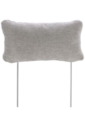 CARRYHOME Kopfst&uuml;tze, Grau, Metall, Textil, 49x12x26 cm, Wohnzimmer, Sofas & Couches