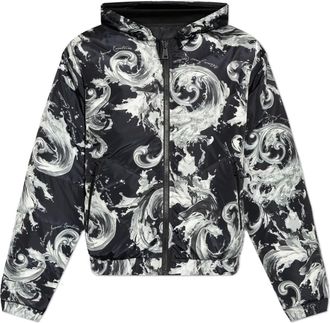 Versace Jeans Couture Homme, Vestes, Noir, Taille: 3XL Veste Rembourr&eacute;e Imprim&eacute;e