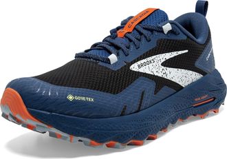 Brooks Herren Cascadia 17 Gtx Sneaker Sneaker, Black Blue Firecracker, 42.5 EU