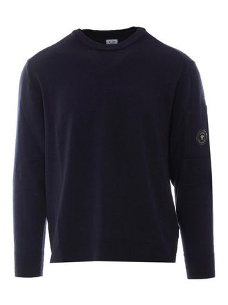 C.P. Company C. P. Company Pull Col Rond - Bleu