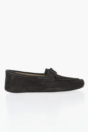 Le Monde Beryl Suede Deck Loafers Solid Color Le Monde B&eacute;ryl