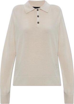 Dsquared2 Femme, Pulls, Beige, Taille: 36 FR Pull Col Roul&eacute; en Laine &agrave; Manches Longues